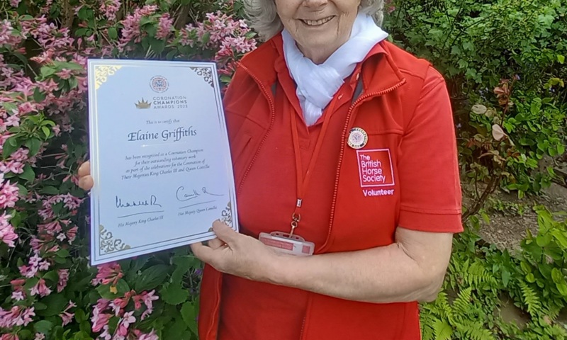 Coronation Champion Award presented to extraordinary BHS Volunteer | The British Horse Society